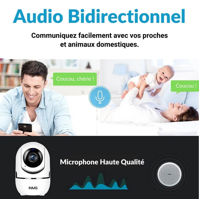 InoCam Mini™ Caméra de Surveillance Connectée d'Intérieur