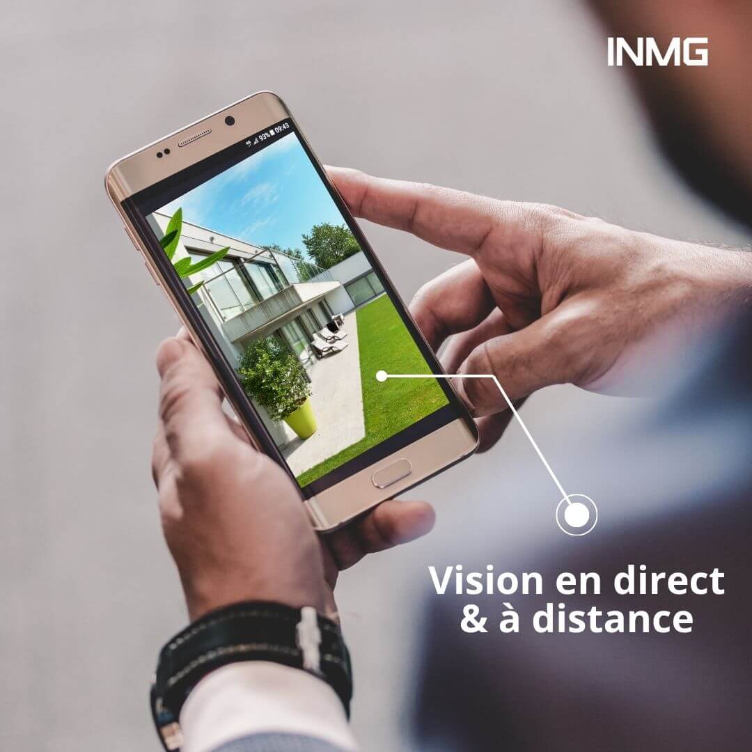 InoCam Solar Dome™ Caméra Rotative Sans Fil