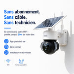 InoCam Solar Dome™ Caméra Rotative Sans Fil