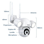 InoCam Dome V2™ Caméra Intérieure/Extérieure Motorisée 1080P